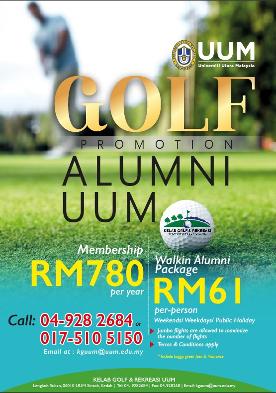 AMIS UUM - Poster Kelab Golf UUM